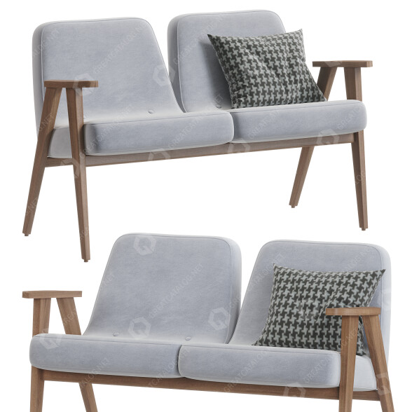 Sofa 366 Concept Jozef Chierowski 366 Two Seater 3D model - GreatCatalog 40509