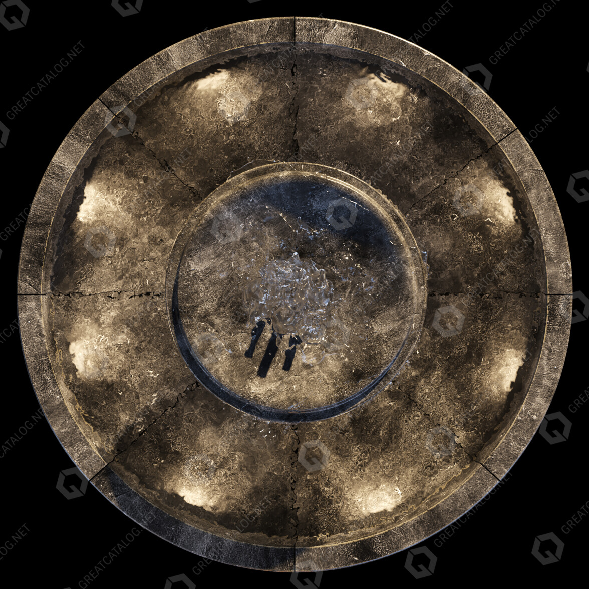 Fountain Clean Topology 3D model - GreatCatalog 40889