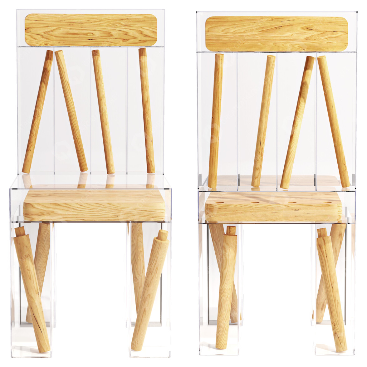 Chair Exploded by Joyce Lin 3D model - GreatCatalog 41205