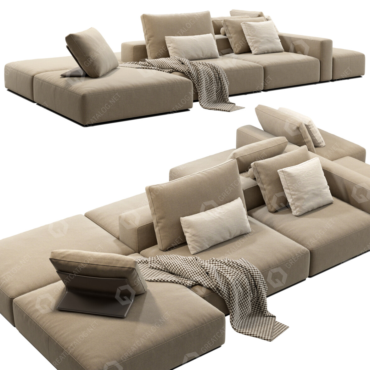 Sofa Poliform Westside Set 1 3D Modell GC 41222