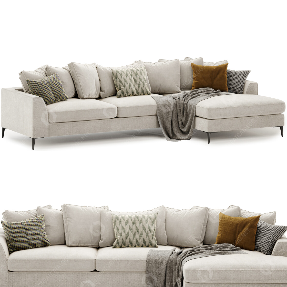 Sofa Meridian 3D model・Download 3D models・Great Catalog - GreatCatalog ...