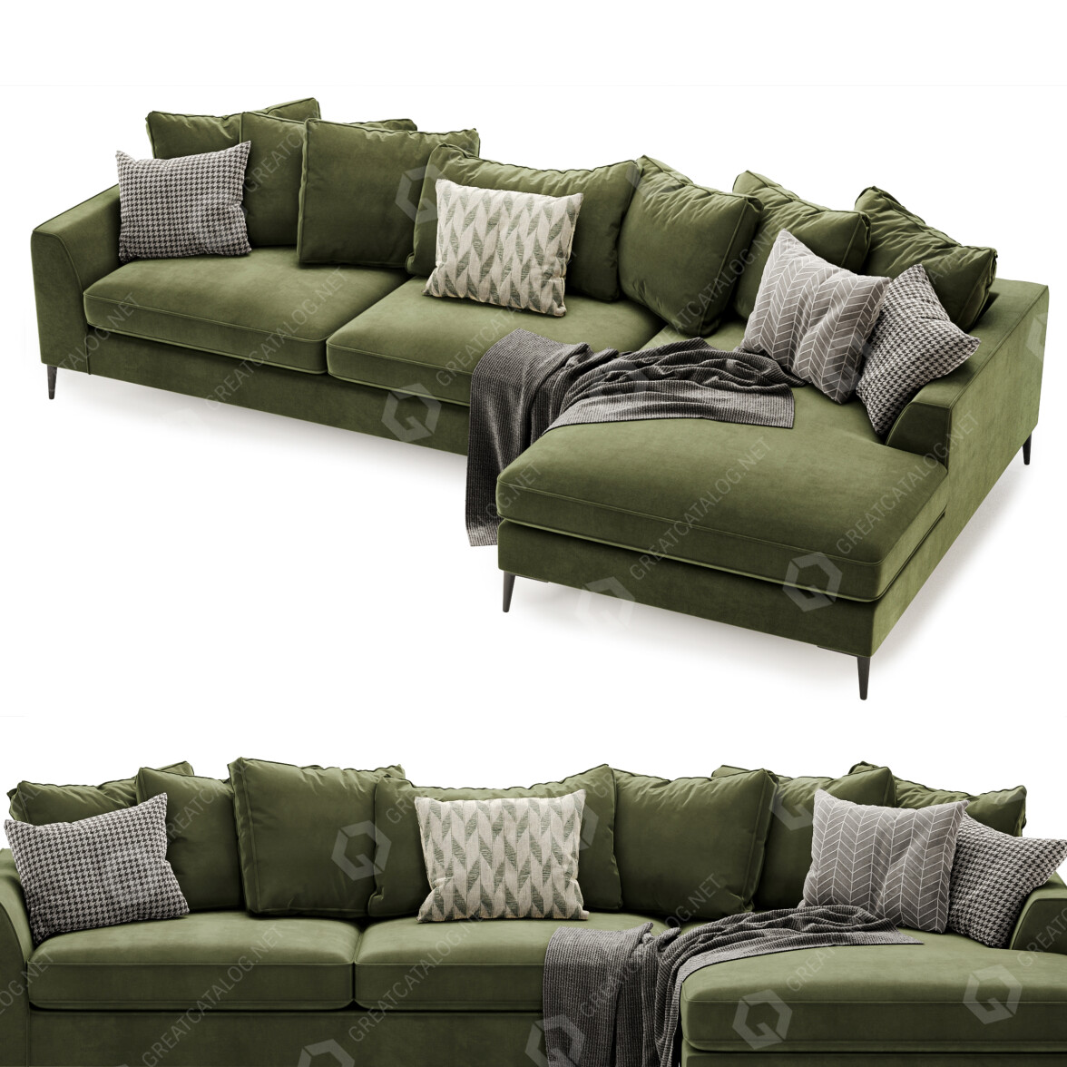 Sofa Meridian 3D model・Download 3D models・Great Catalog - GreatCatalog ...