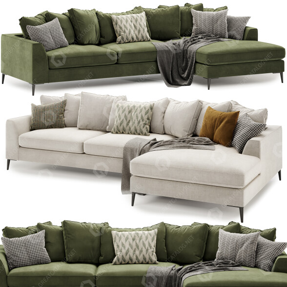 Sofa Meridian 3D model・Download 3D models・Great Catalog - GreatCatalog ...