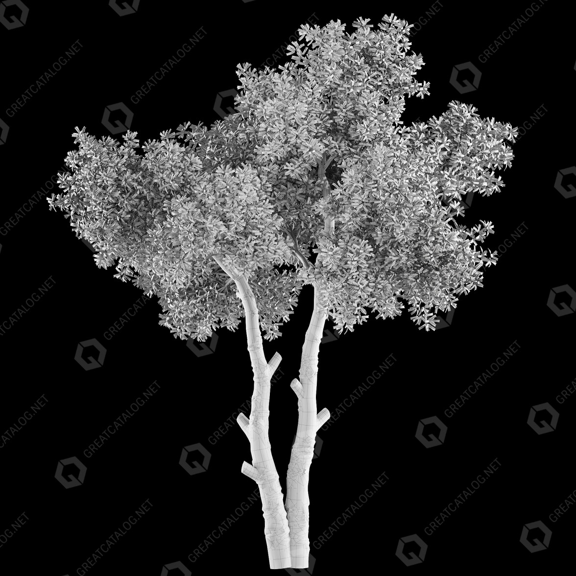 Tree Broadleaf Collection Set 01 3D model - GreatCatalog 41309