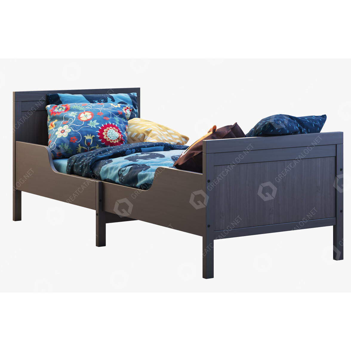 Bed IKEA Sundvik 3D model・Download 3D models・Great Catalog - GreatCatalog 41500