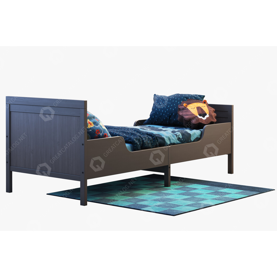 Bed IKEA Sundvik 3D model・Download 3D models・Great Catalog - GreatCatalog 41500