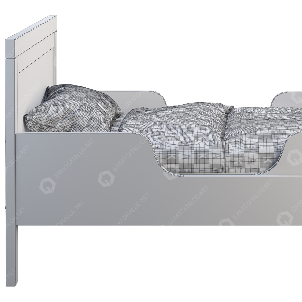 Bed IKEA Sundvik 3D model・Download 3D models・Great Catalog - GreatCatalog 41503