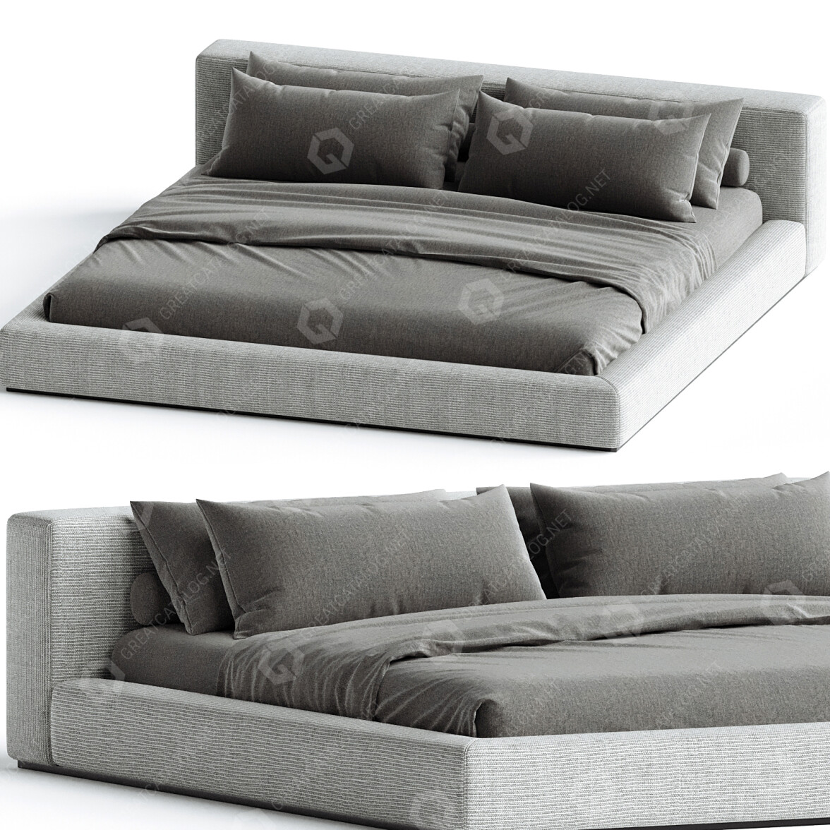 Bed Flexform Groundpiece 3D model - GreatCatalog 41511