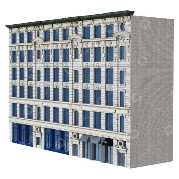 Building West Broadway NY 285 3D model - GreatCatalog 41563