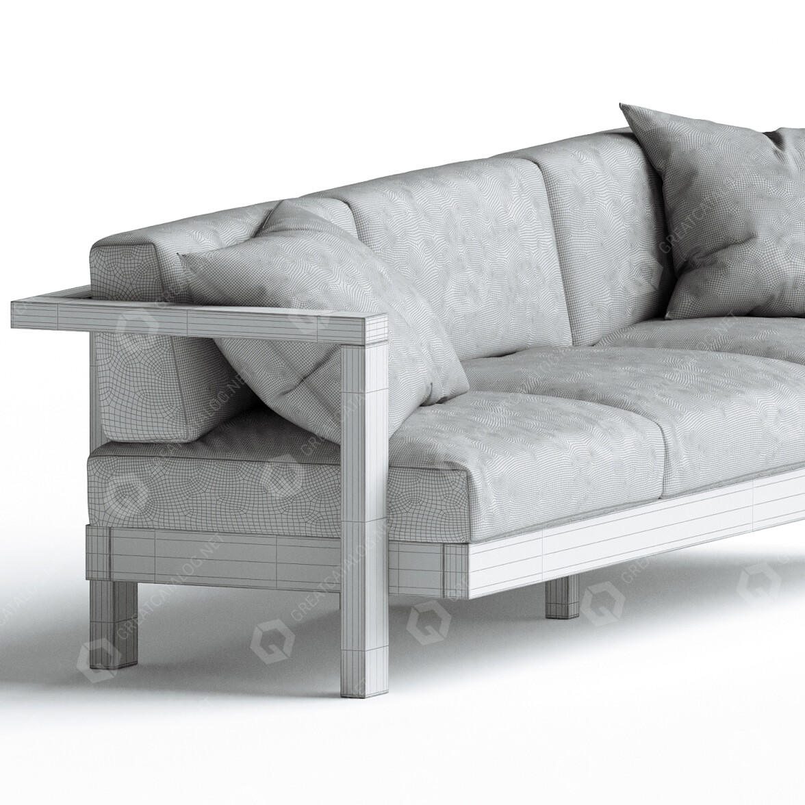 Sofa Lulu and Georgia Landry Indoor Outdoor 3D model - GreatCatalog 41681
