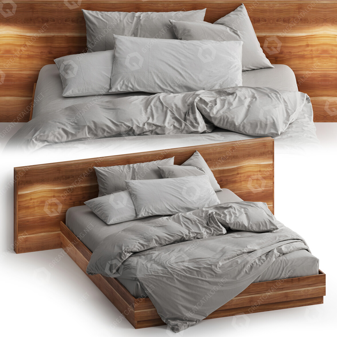 Bed Linen Set Vol 3 3D model - GreatCatalog 41715