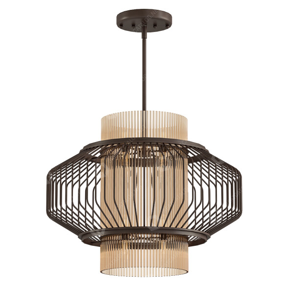 Pendant Lamp Maxim Lighting Aviary LED 13-Light 3D model - GreatCatalog ...