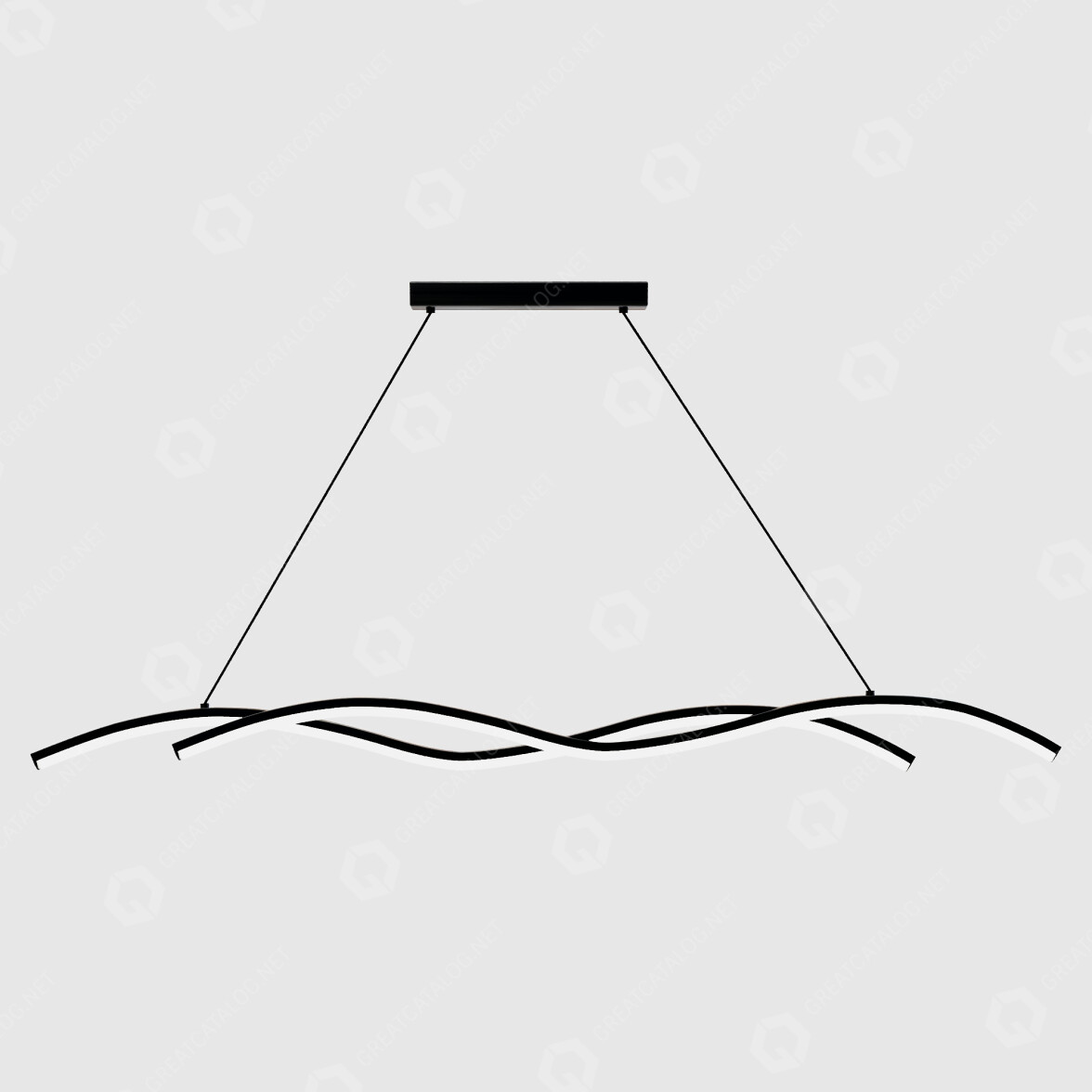 Pendant Lamp Litfad Modern Led Island with Geometric Silica Gel Shade ...