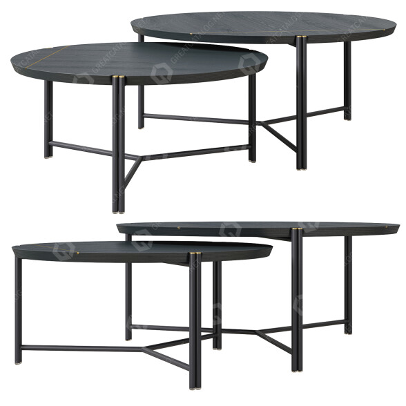 Coffee Tables Coco Republic Milo Nesting 3D model - GreatCatalog 42045
