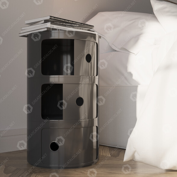 Bedside Table Kartell Componibili 3D model - GreatCatalog 42137