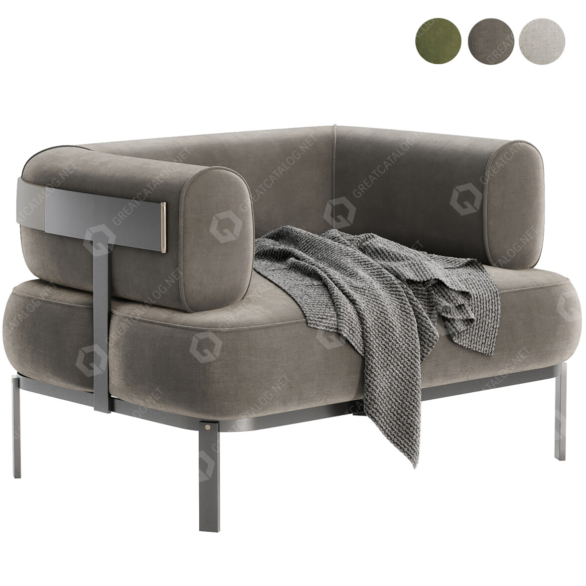 Armchair Baxter Belt 3D model - GreatCatalog 42160