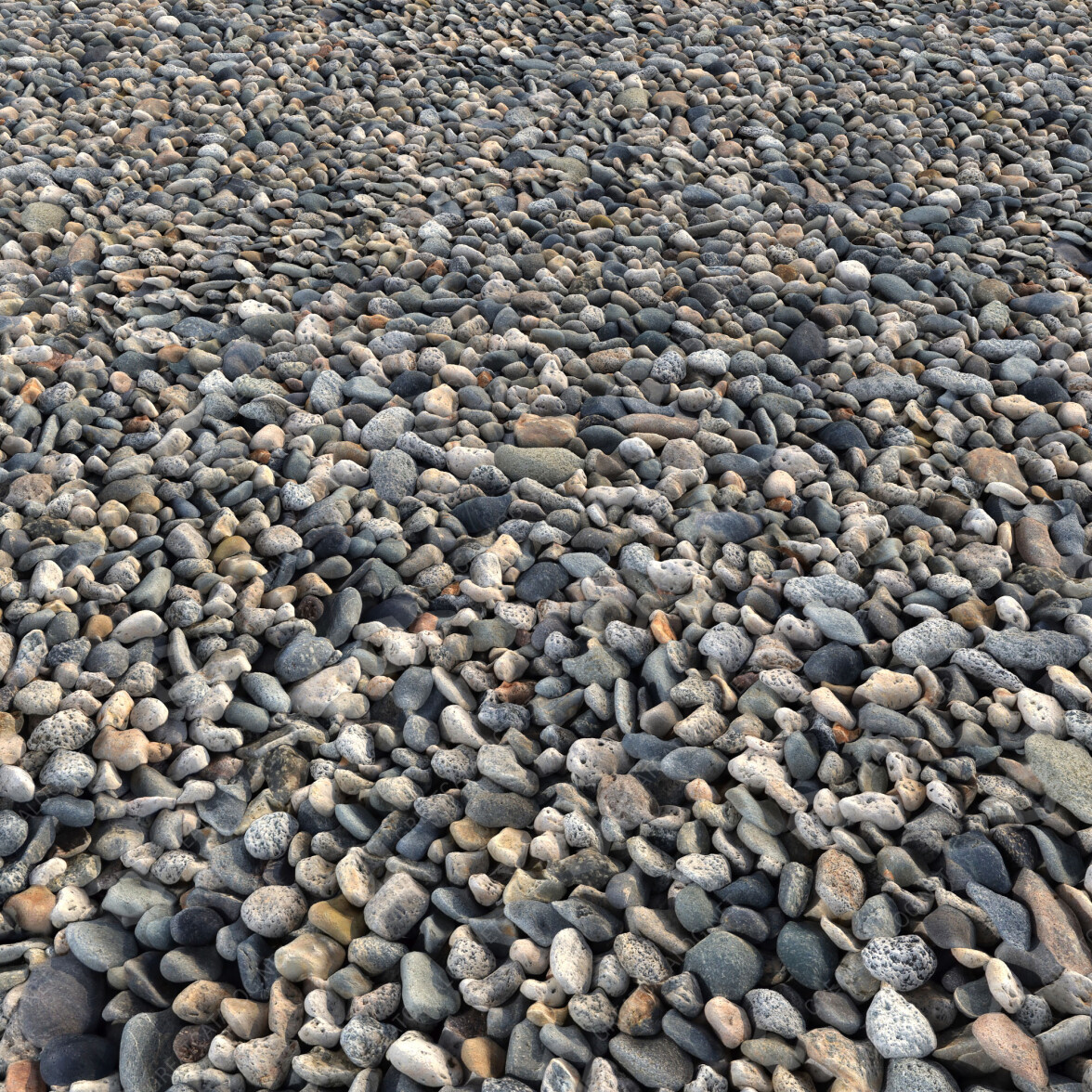 Facing Stone Gravel Pebbles Set 01 3D model - GreatCatalog 42449