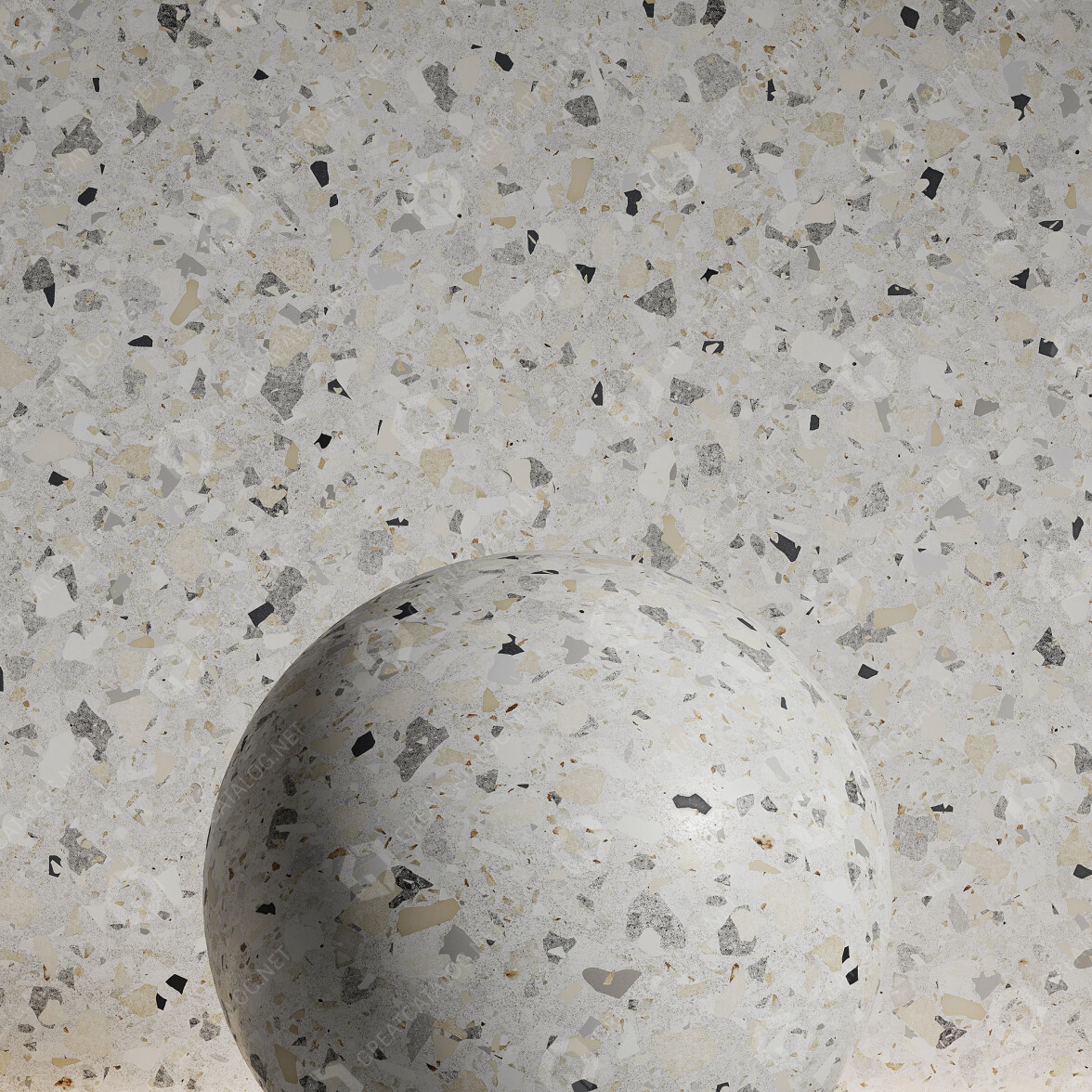 Stone Terrazzo Material 3 Pbr Seamless 3D model - GreatCatalog 42467