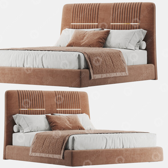 Bed Ulivi Salotti Omer 3D model - GreatCatalog 42489