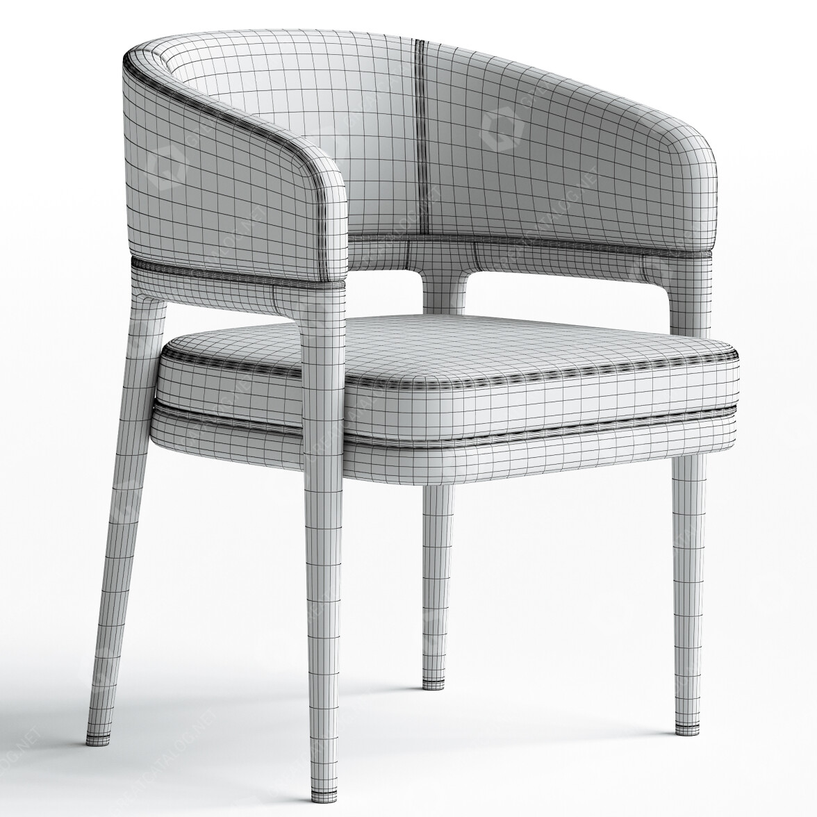 Chair Aster Mark Dining 3D model - GreatCatalog 43533