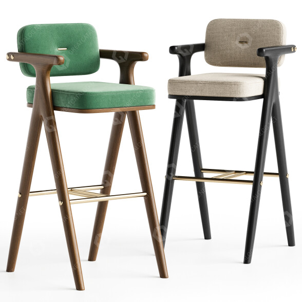 Bar Stool Mezzo Collection Bernard 3D model #43541 | GreatCatalog