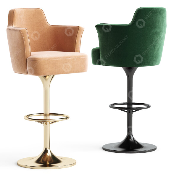Bar Stool Mezzo Collection Beth 3D model - GreatCatalog 43544