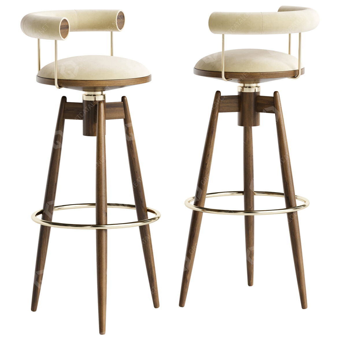 Bar Stool Mezzo Collection Dylan 3D model - GreatCatalog 43546