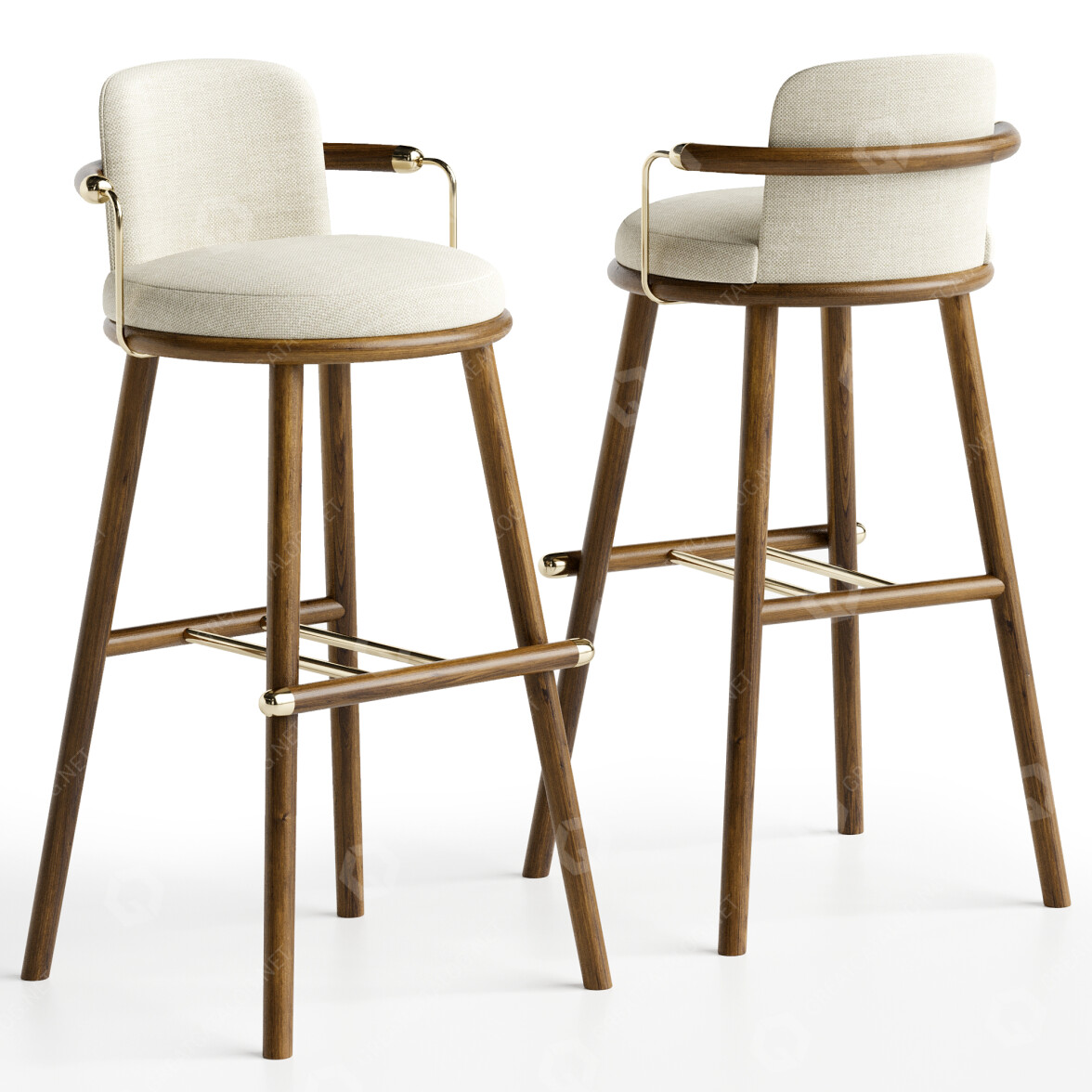 Bar Stool Mezzo Collection Darla 3D model - GreatCatalog 43547