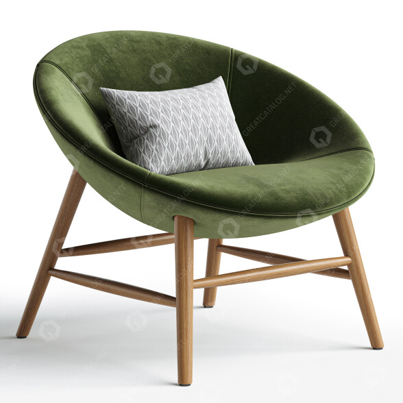 Armchair Davis Furniture Muse 3D model - GreatCatalog 43609