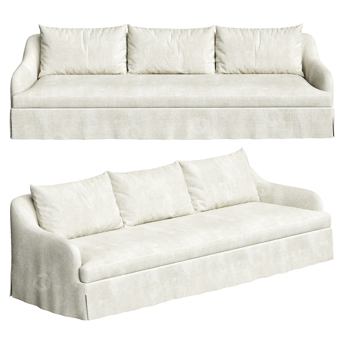 Sofa Zara Home Sofa 01 by Vincent Van Duysen 3D model - GreatCatalog 43624