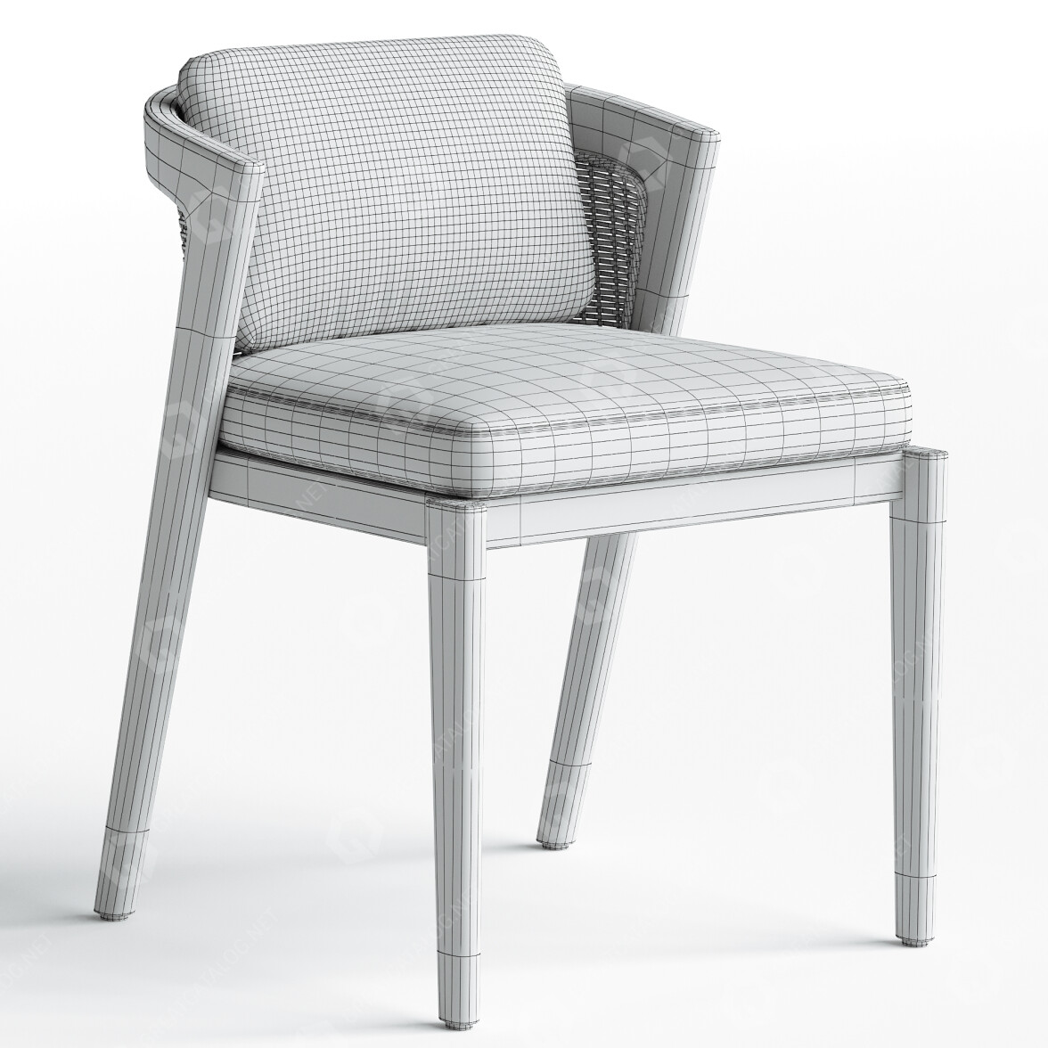Chair Restoration Hardware Malta 3D model - GreatCatalog 43627
