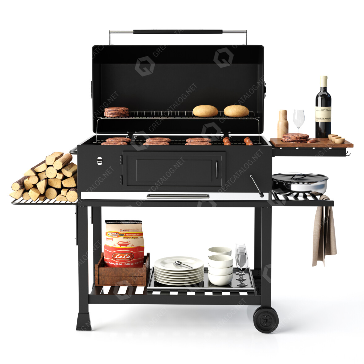 Barbecue Set 19 3D model・Download 3D models・Great Catalog