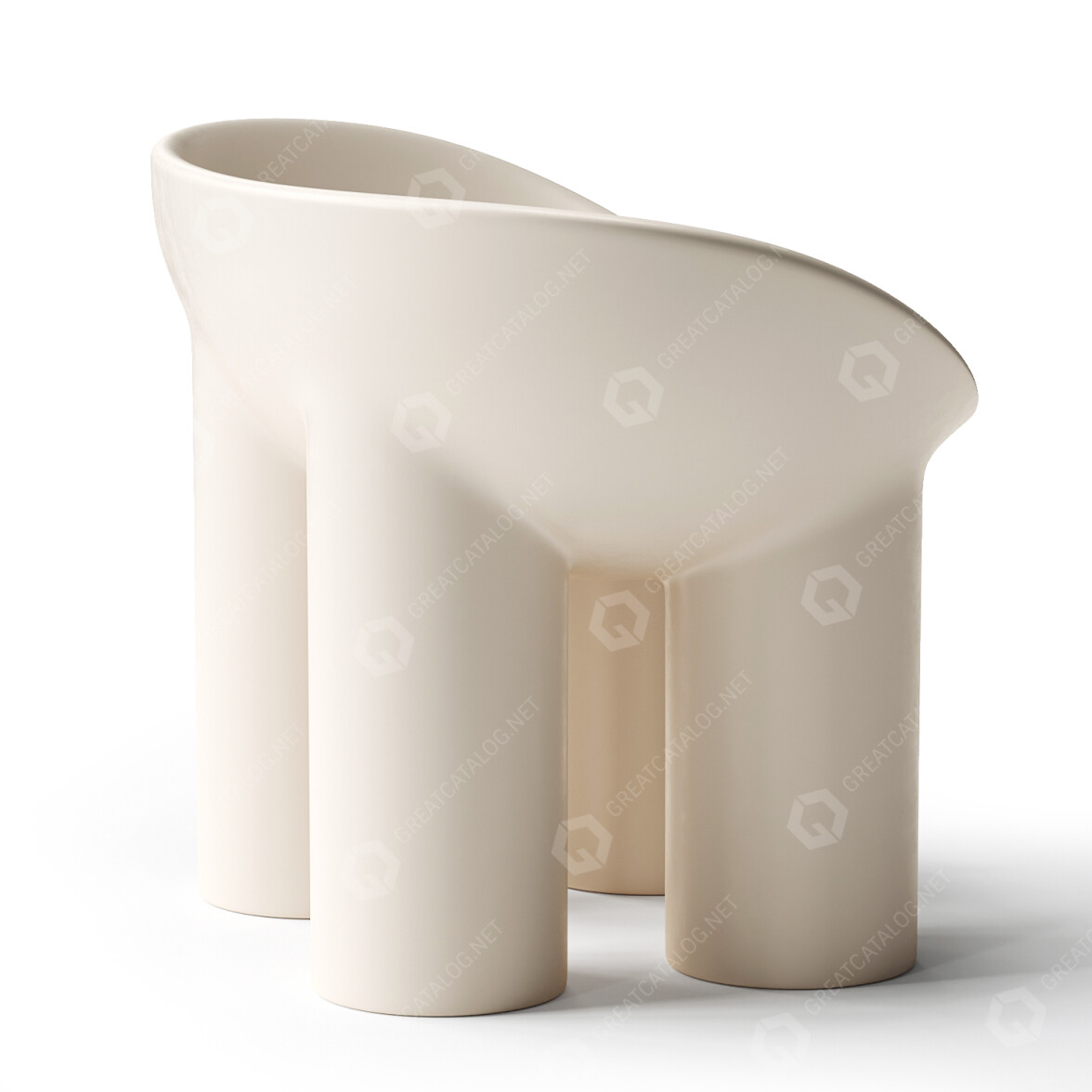 Chair Toogood Roly Poly Fiberglass 3D model - GreatCatalog 43707