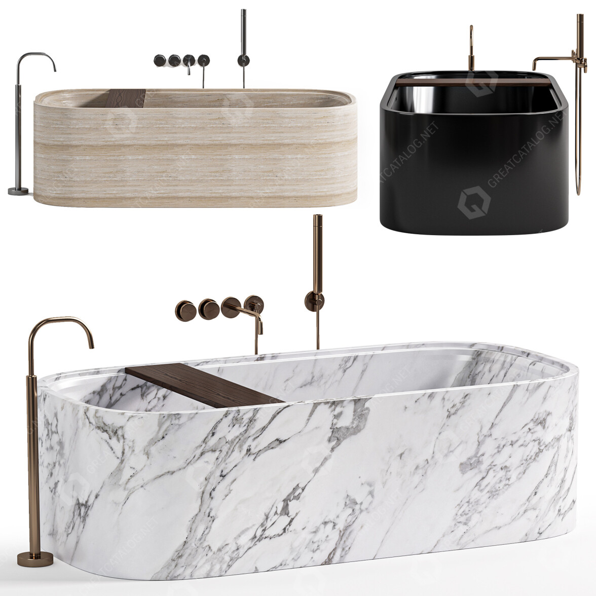 Bathtub COCOON PB 3D model・Download 3D models・Great Catalog ...