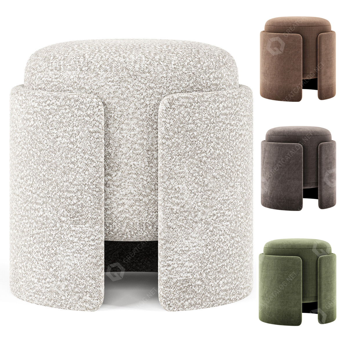 Ottoman Invisible Collection Studio Parisien A 3D model - GreatCatalog ...