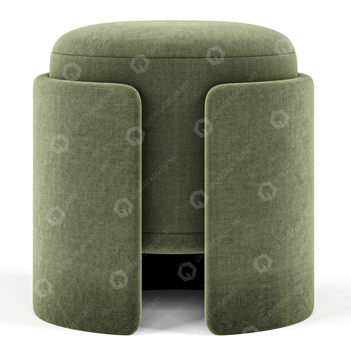 Ottoman Invisible Collection Studio Parisien A 3D model - GreatCatalog ...