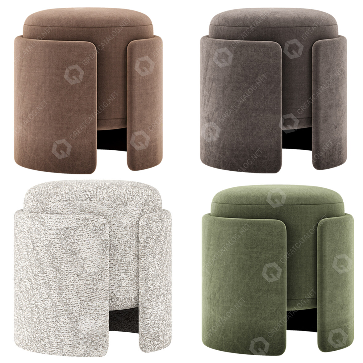 Ottoman Invisible Collection Studio Parisien A 3D model - GreatCatalog ...