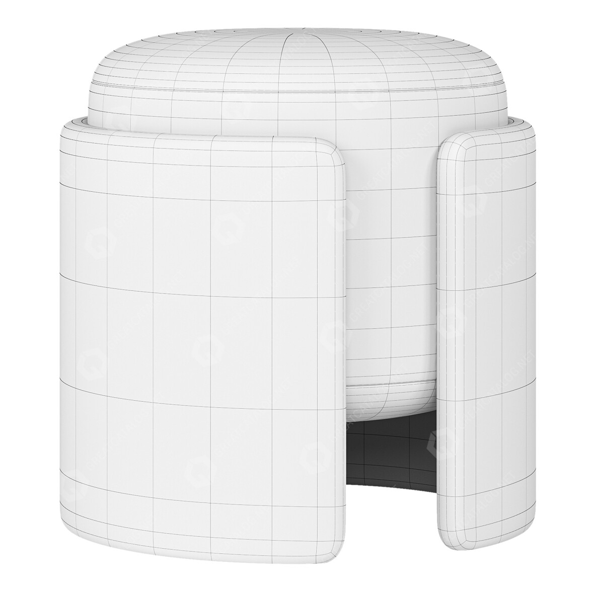 Ottoman Invisible Collection Studio Parisien A 3D model - GreatCatalog ...