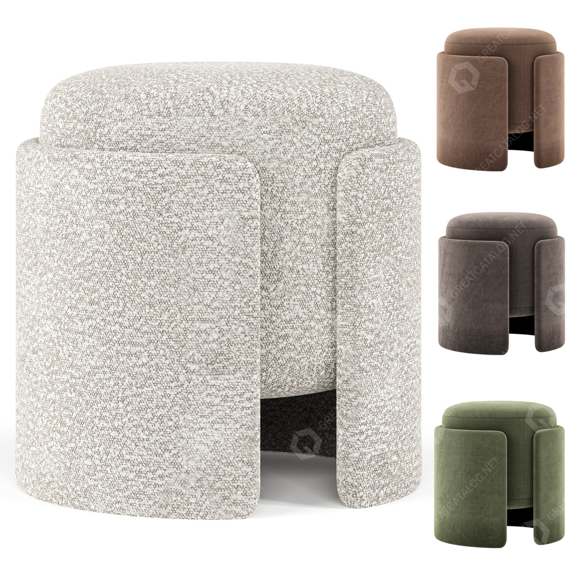 Ottoman Invisible Collection Studio Parisien A 3D model - GreatCatalog ...