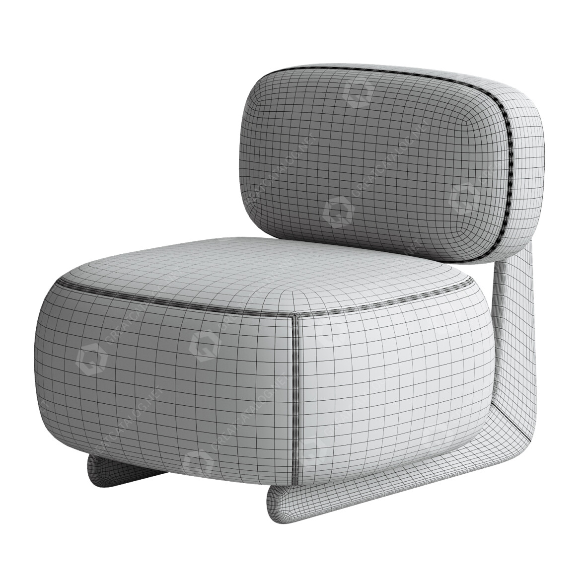 Armchair Valyou Furniture Aria 3D model - GreatCatalog 43924