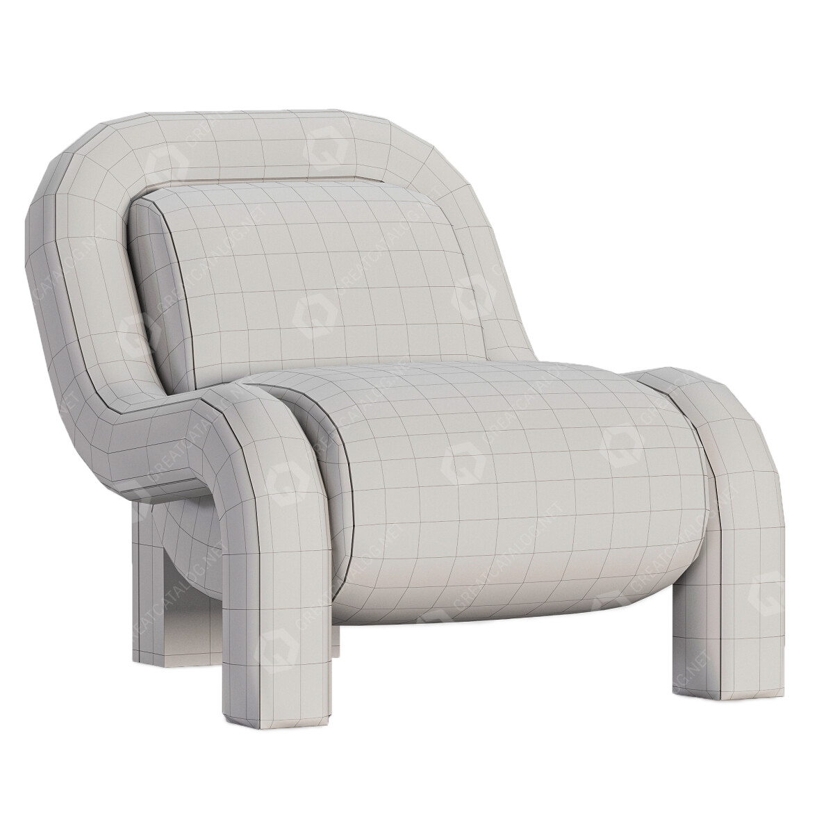 Armchair Soho Home Ellis 3D model - GreatCatalog 43941