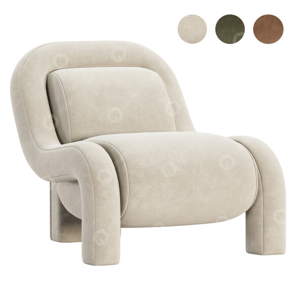 Armchair Soho Home Ellis 3D model - GreatCatalog 43941
