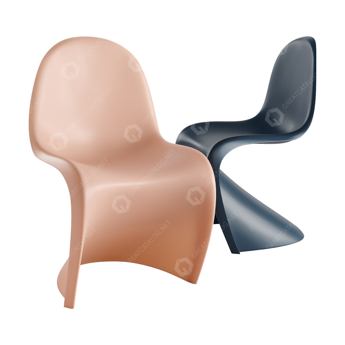Chair Vitra Panto 3D model・Download 3D models・Great Catalog ...