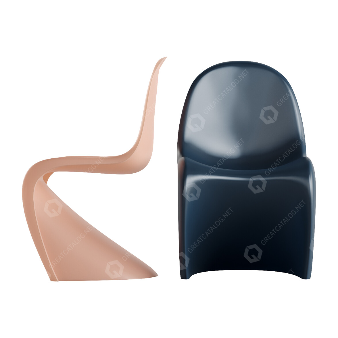 Chair Vitra Panto 3D model・Download 3D models・Great Catalog ...