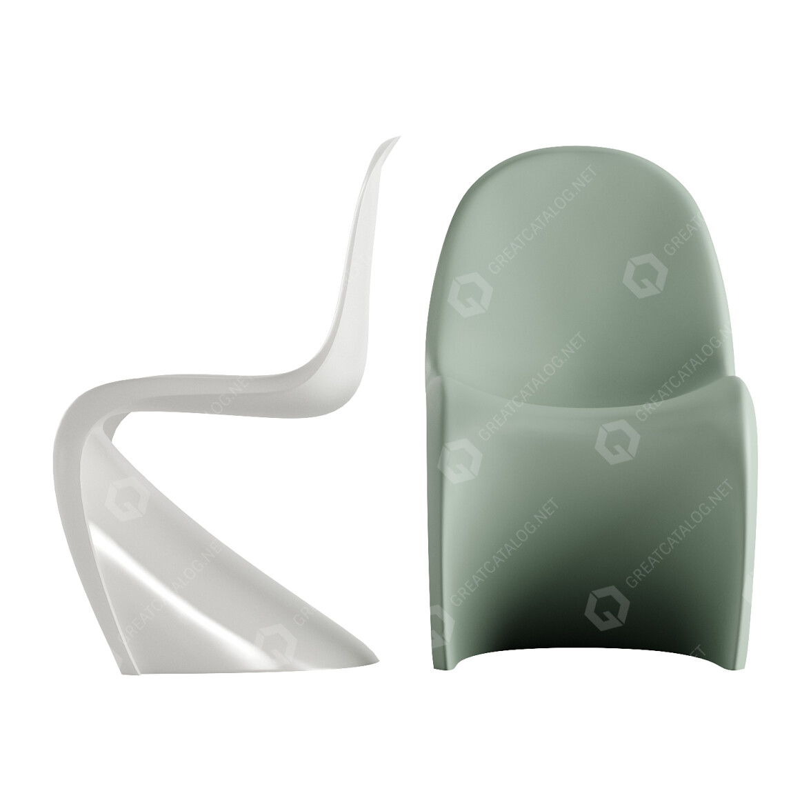 Chair Vitra Panto 3D model・Download 3D models・Great Catalog ...