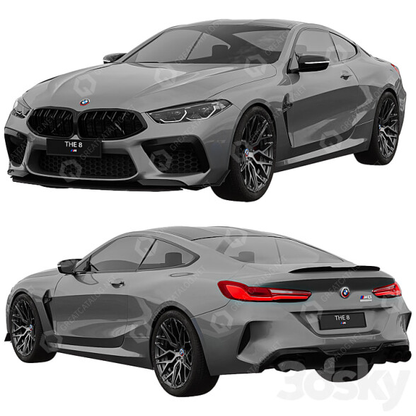 Car BMW M8 Competition 3D model - GreatCatalog 44119