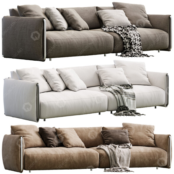 Sofa Flexform Edmond 3D model - GreatCatalog 44339