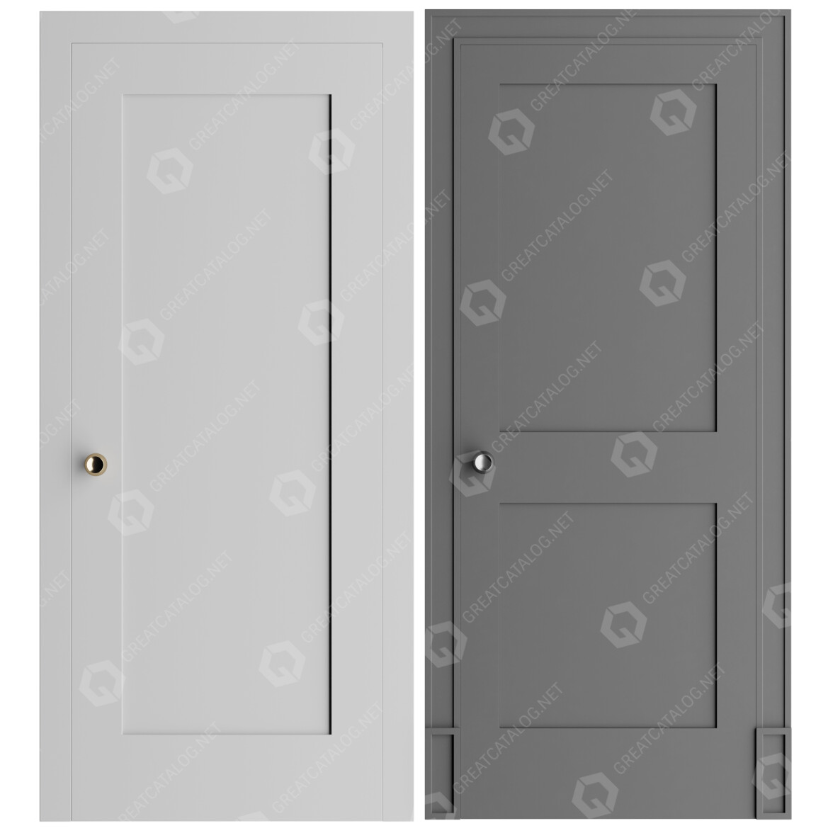 Doors Set 004 3D model・Download 3D models・Great Catalog - GreatCatalog 44363