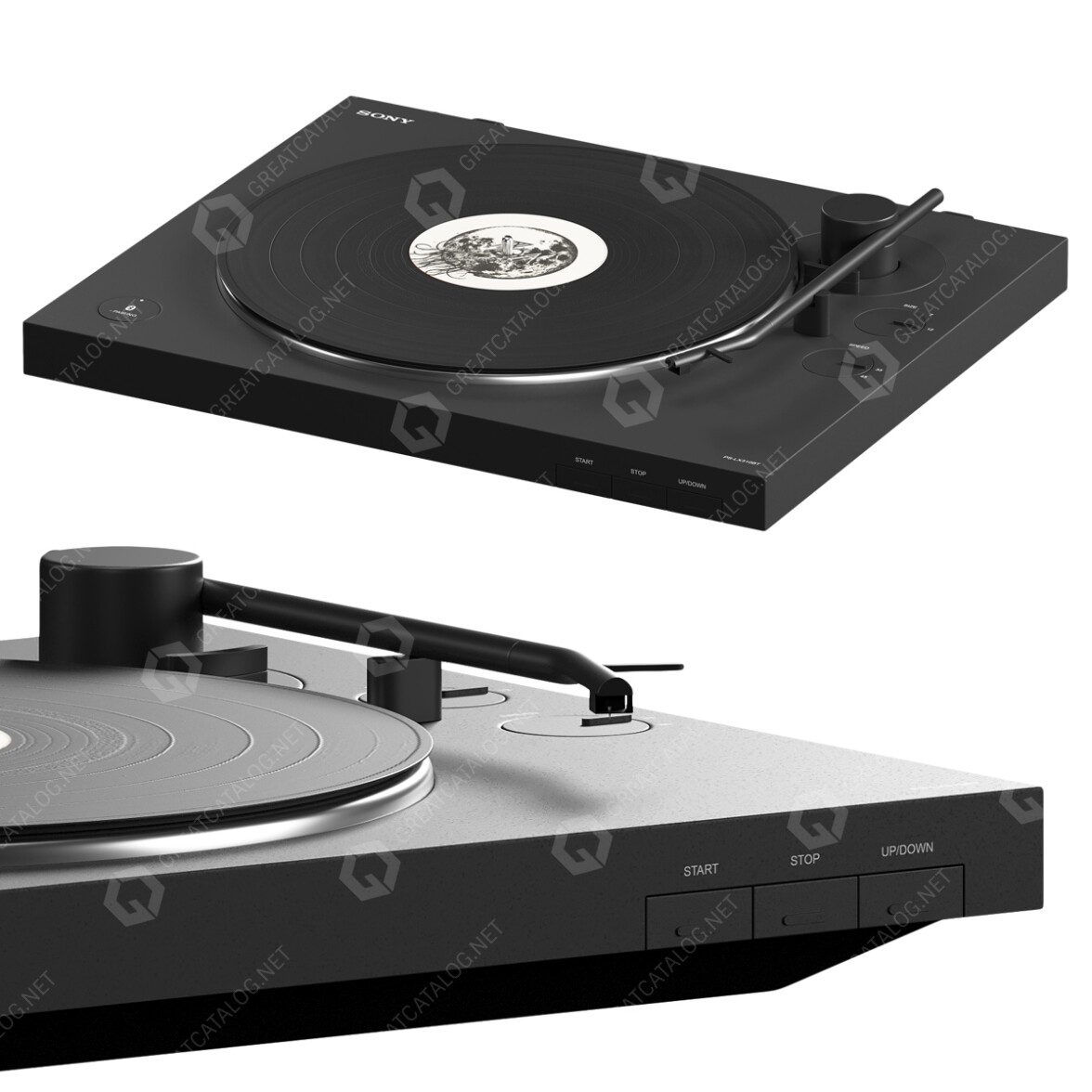 Turntable Sony PS-LX310BT Vinyl 3D model - GreatCatalog 44449
