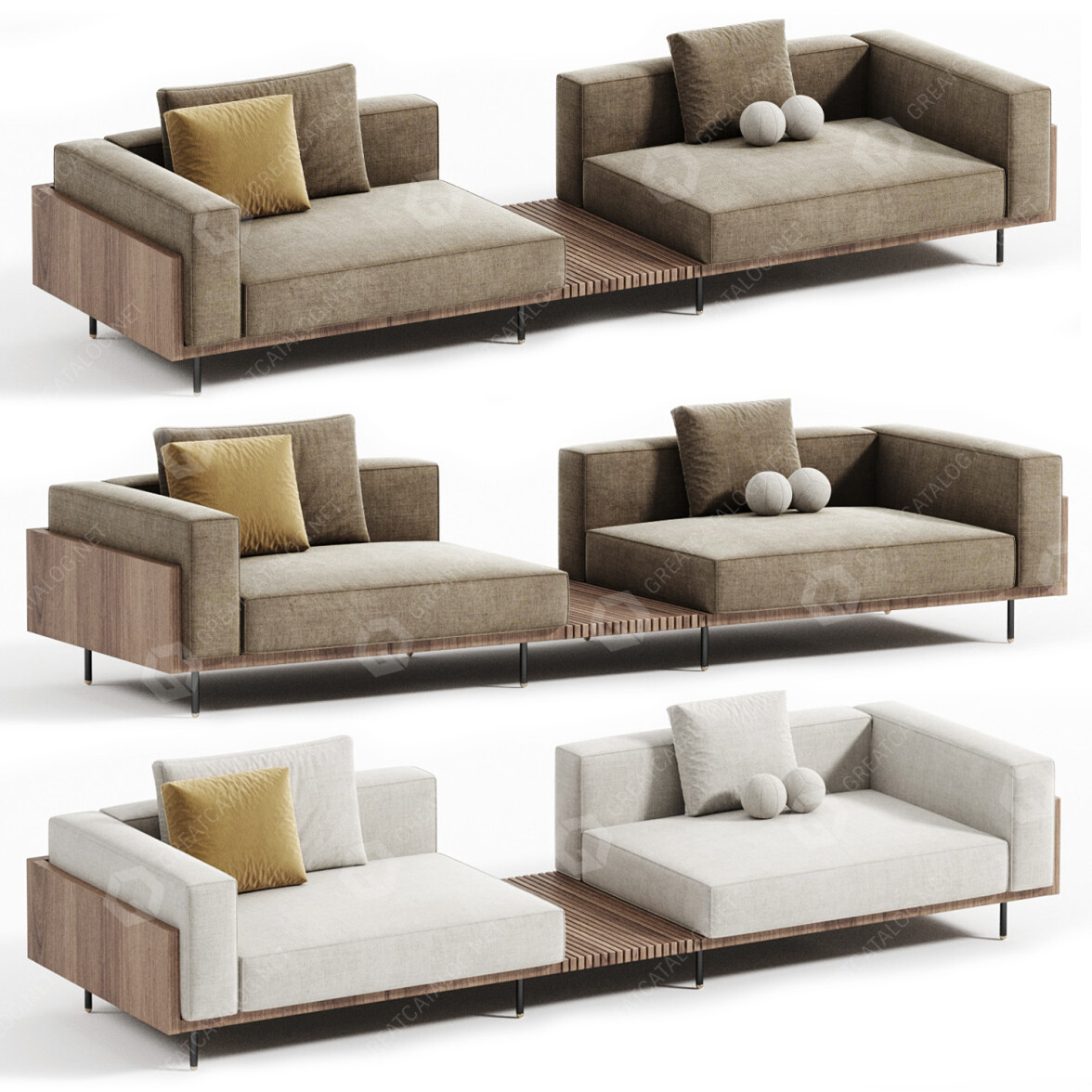 Sofa Minotti Brasilia 3D model - GreatCatalog 44588